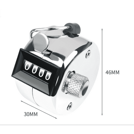 4 Digit Click Counter - Metal Manual Counter - Mark Golf Clicker (Metal ...