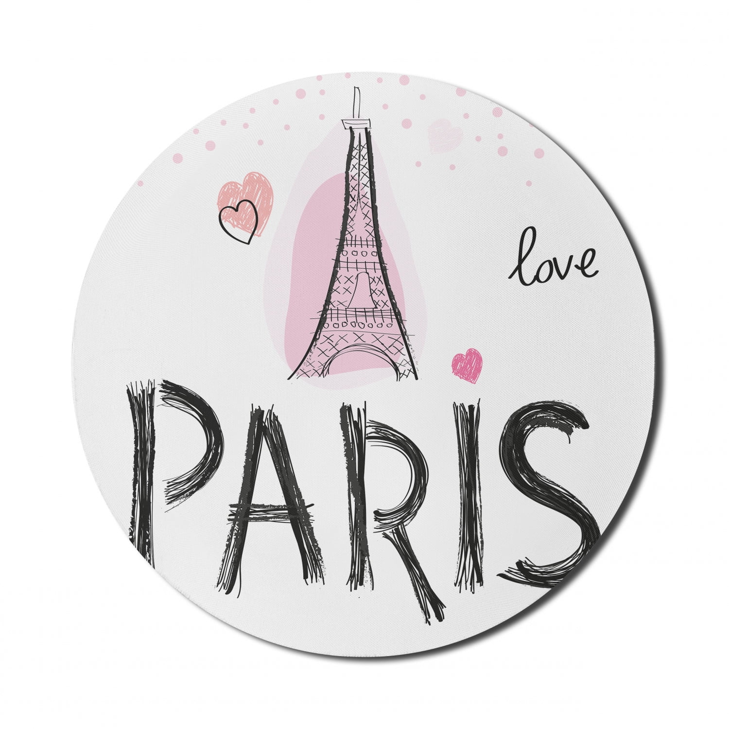 Eiffel Tower Mouse Pad for Computers, Hand Drawn Sketchy Paris ...