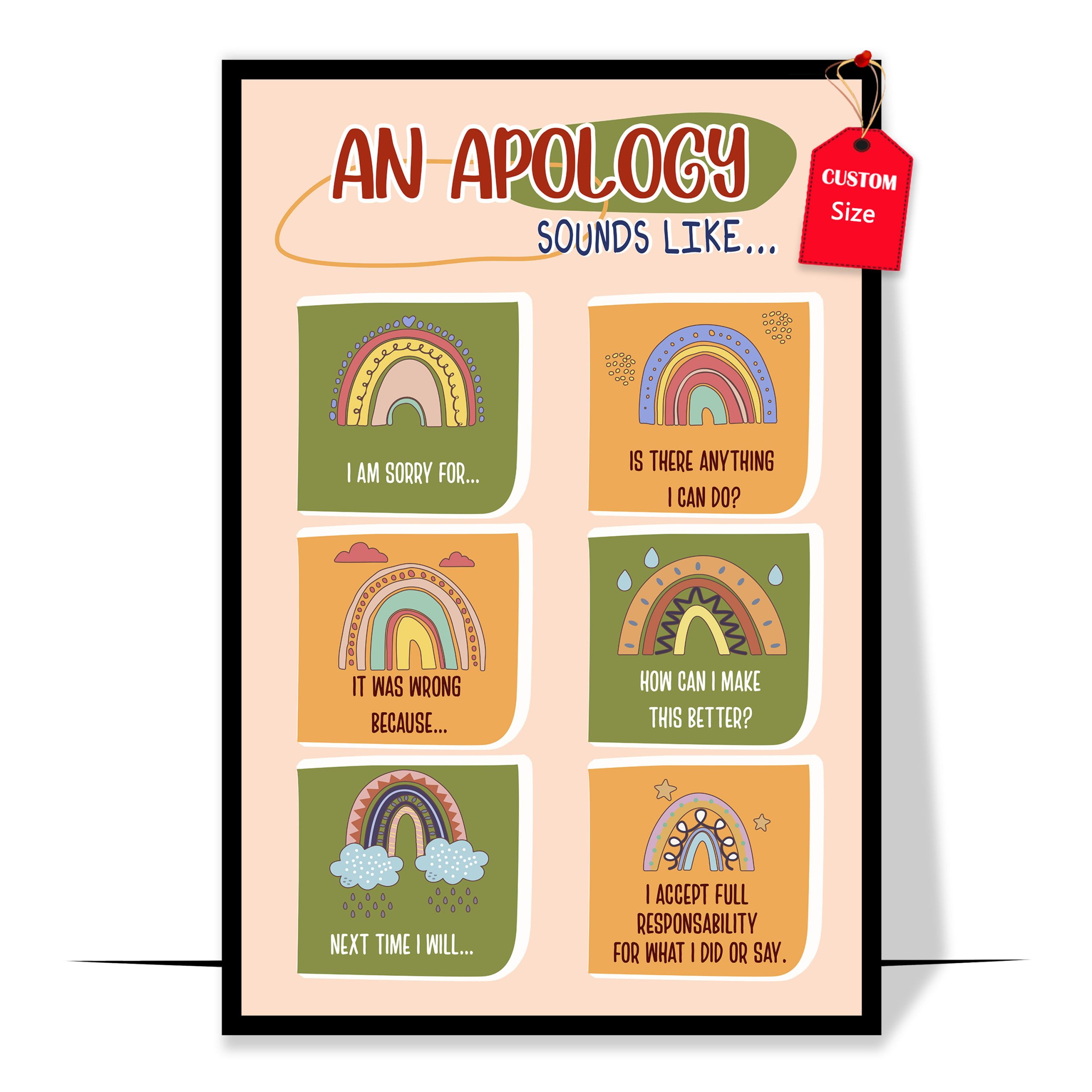 LOLUIS An Apology Sounds Like Poster, Mental Health Poster for ...