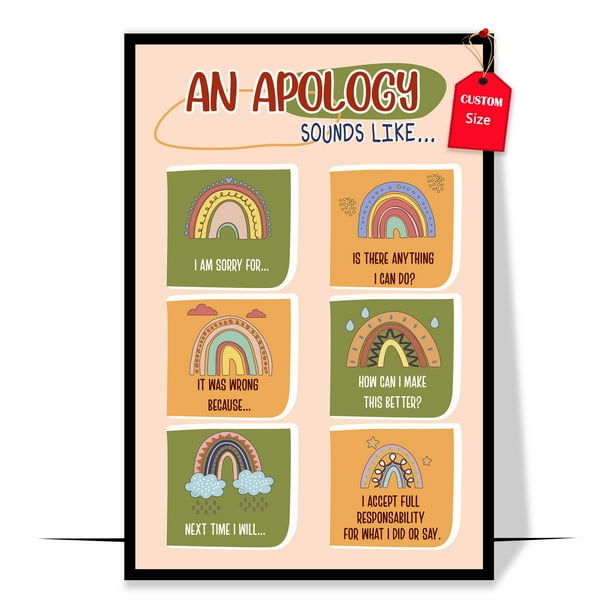LOLUIS An Apology Sounds Like Poster, Mental Health Poster for ...