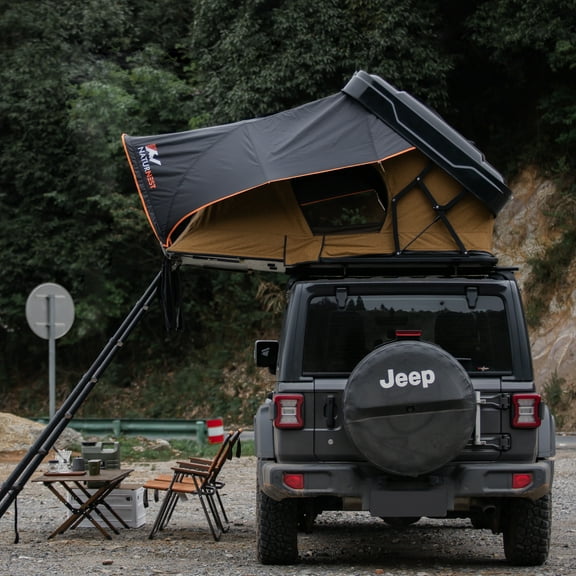 VEVOR Hard Shell Rooftop Tent, 2-3 Person Waterproof Tent for Jeep, SUV ...