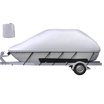 KFFKFF Boat Cover 600D Waterproof 14-16 ft Boat Cover V-Hull Tri-Hull ...
