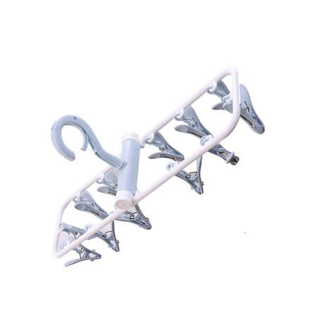 12 Clip Folding Drying Rack Multi-functional Foldable Drying Rack ...