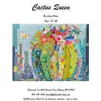 Laura Heine Cactus Queen Collage Wall Quilt Pattern - Walmart.com
