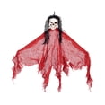 11.8 Inch Halloween Hanging Ghost Decorations, Spooky Skull Ghost ...