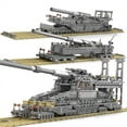 WWII Gustav Dora Railway Cannon Gun 3-In-1 Building Blocks Set | 3,846 ...
