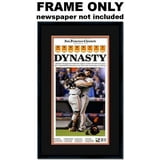 San Francisco Chronicle 11x21 Newspaper Frame, Black and Orange Double ...