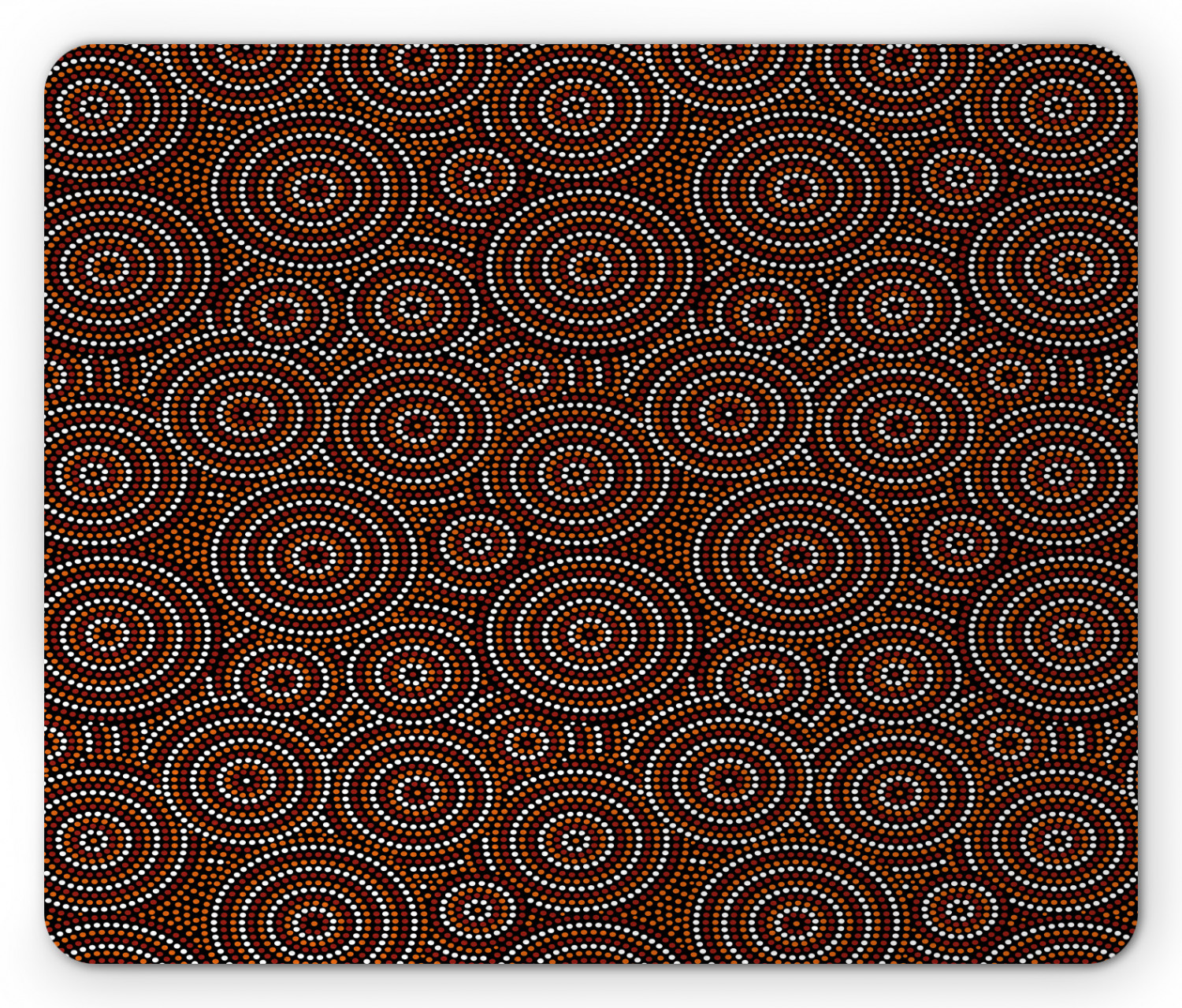 Tribal Mouse Pad, Traditional Australian Shapes Aboriginal Art Abstract ...