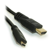 3ft MICRO-HDMI (Type D) to Standard HDMI M to M 32AWG Cable - Walmart.com