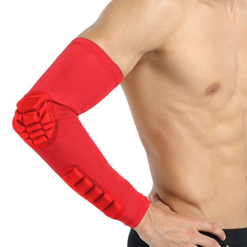 Honeycomb Padded Crashproof Basketball Shooting Arm Sleeve Elbow Pad