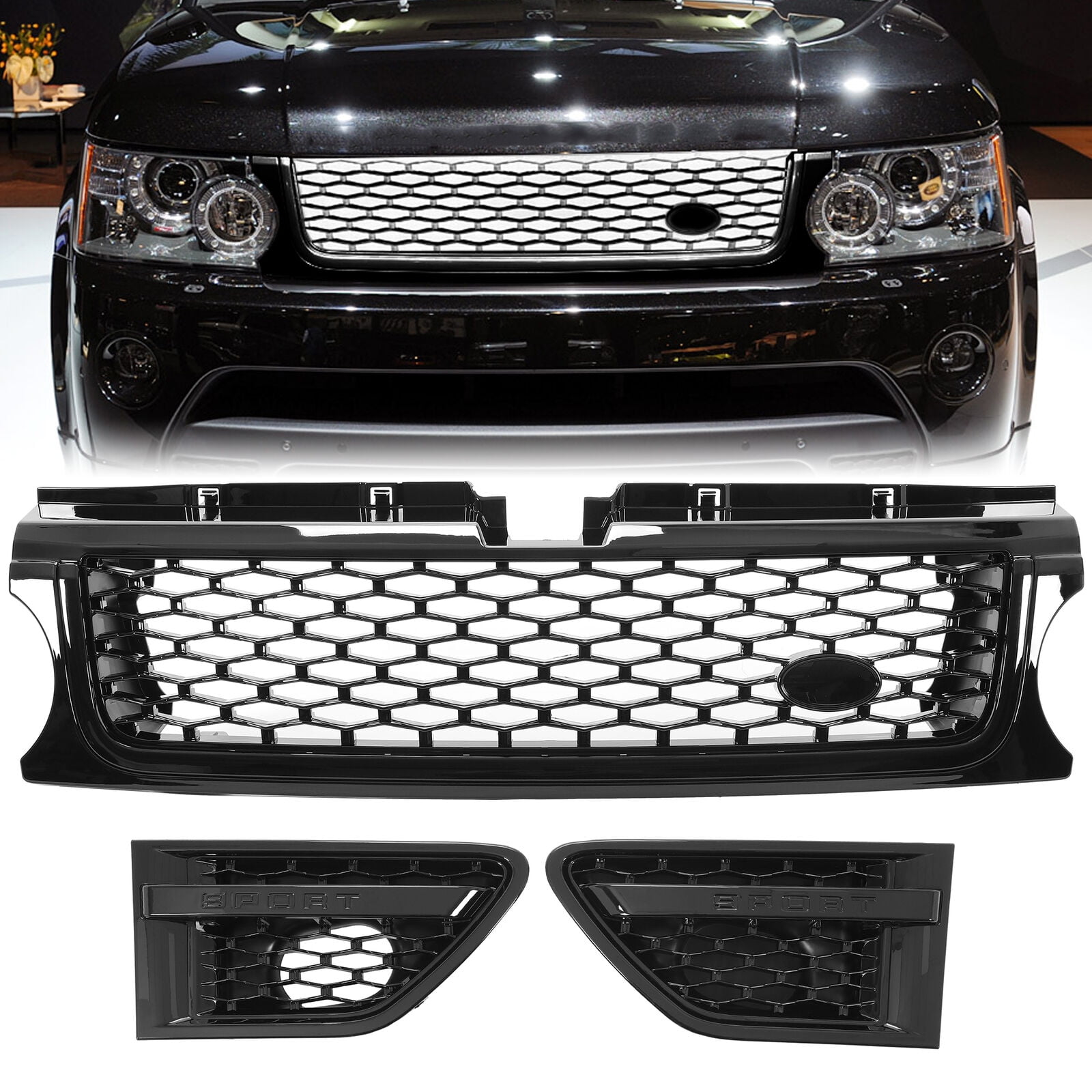 Kojem Front Grille + Air Side Vents for 2010-2013 Land Rover Range ...