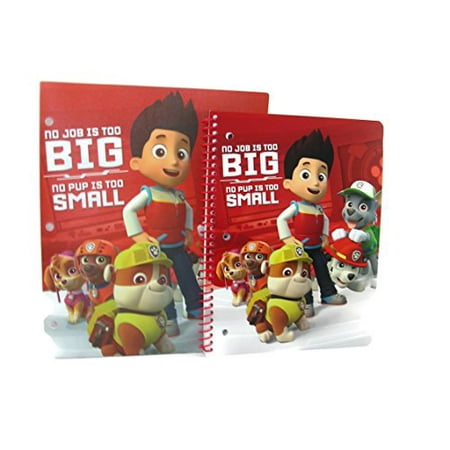 Nick Jr Paw Patrol School Bundle - 2 Items Include Folder and Notebook ...