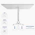VIVO Universal White 2x2 ft Drop Ceiling Height Adjustable Projector ...