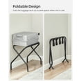 Luggage Rack Folding Suitcase Stand Suitcase Rack Holds up to 110 lb ...