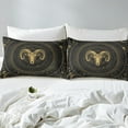 Aries Bedding Set Queen Size 12 Horoscope Astrology Duvet Cover Constellation Bedding Set Boho