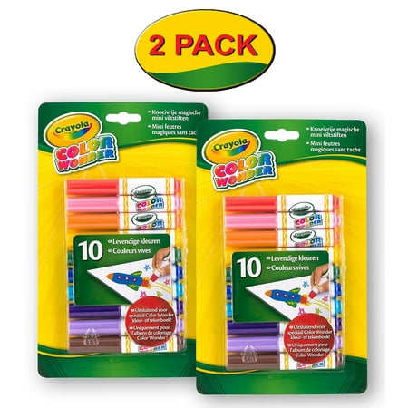 Crayola Color Wonder 20 Mini Markers Classic Colors (2 Pack) - Walmart.com