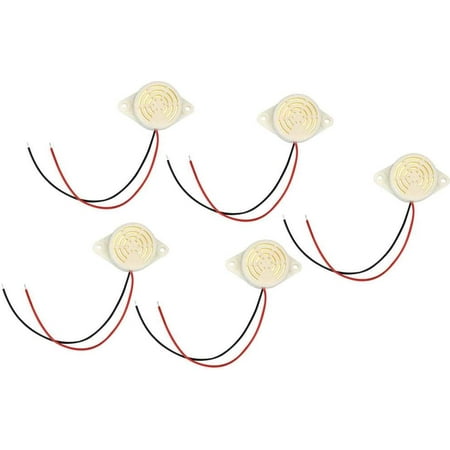 5pcs DC 3-24V Mini Active Buzzers Kit, 95 dB Continuous Sound Beeper ...