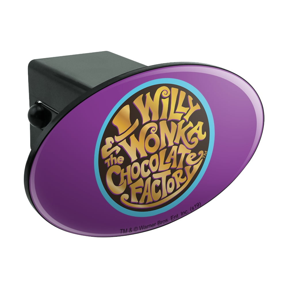 Willy Wonka and the Chocolate Factory Logo Oval Tow Trailer Hitch Cover ...