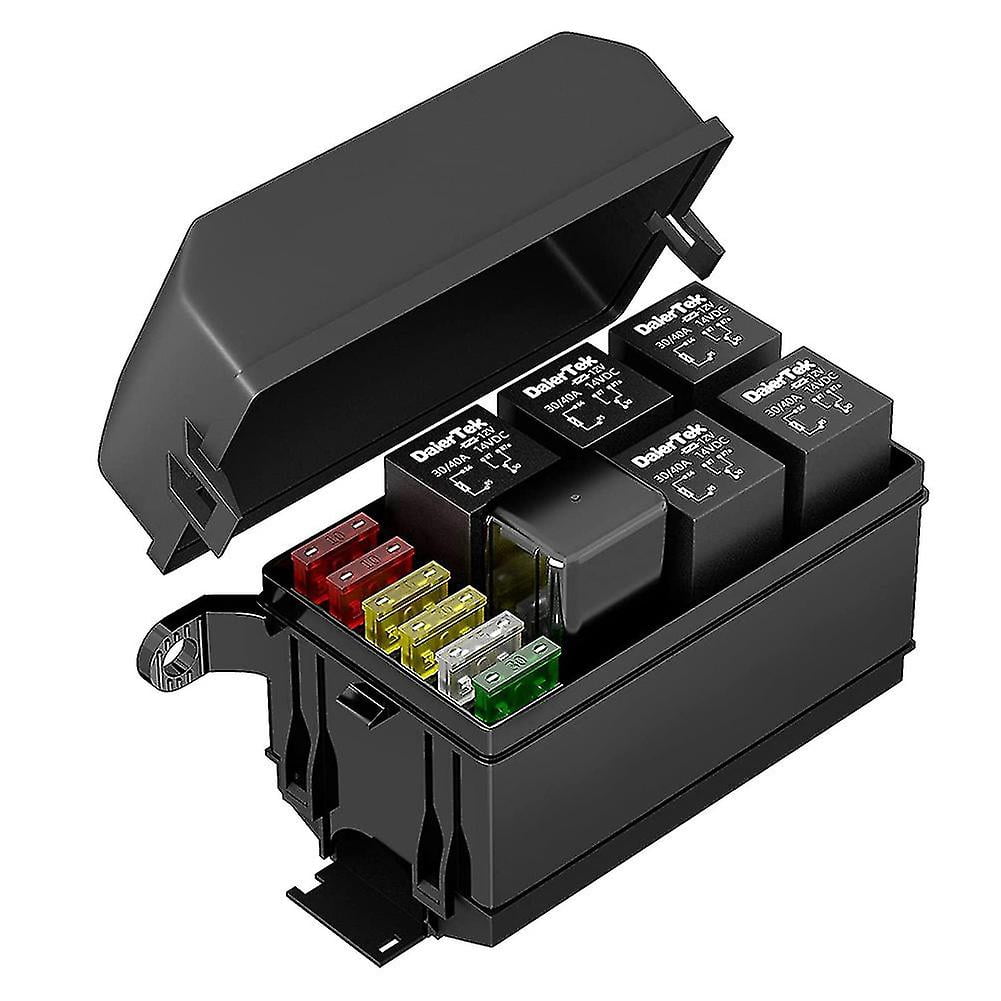 Caja de relés de 12v, bloque de relés de 6 ranuras, bloque de 6 vías ...