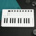 25 Key USB MIDI Keyboard Controller Wireless Bluetooth 16 Backlit Drum Pads, 8 Knobs, Dynamic ...