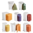 Reusable Silicone Molds 8 Shapes Pyramid for Crafting Home Decor Gifts ...
