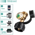 Tank Gauge Level , 3 Color Coded Brass Gas Meter Leak Detector for 5 ...