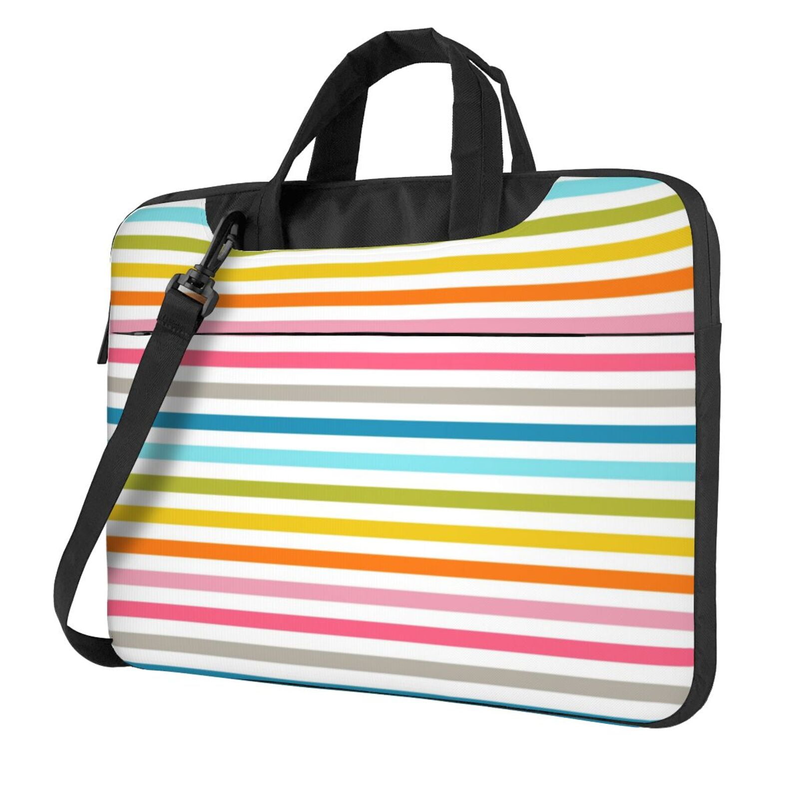 Colorful Stripes Laptop Bag, 15.6 inch Laptop or Tablet, Business ...