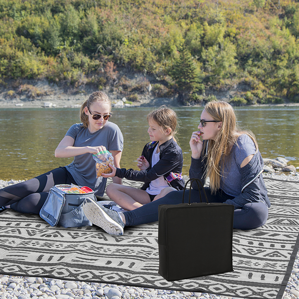 Outdoor Area Rug, Reversible & Water-Resistance & Portable Plastic ...