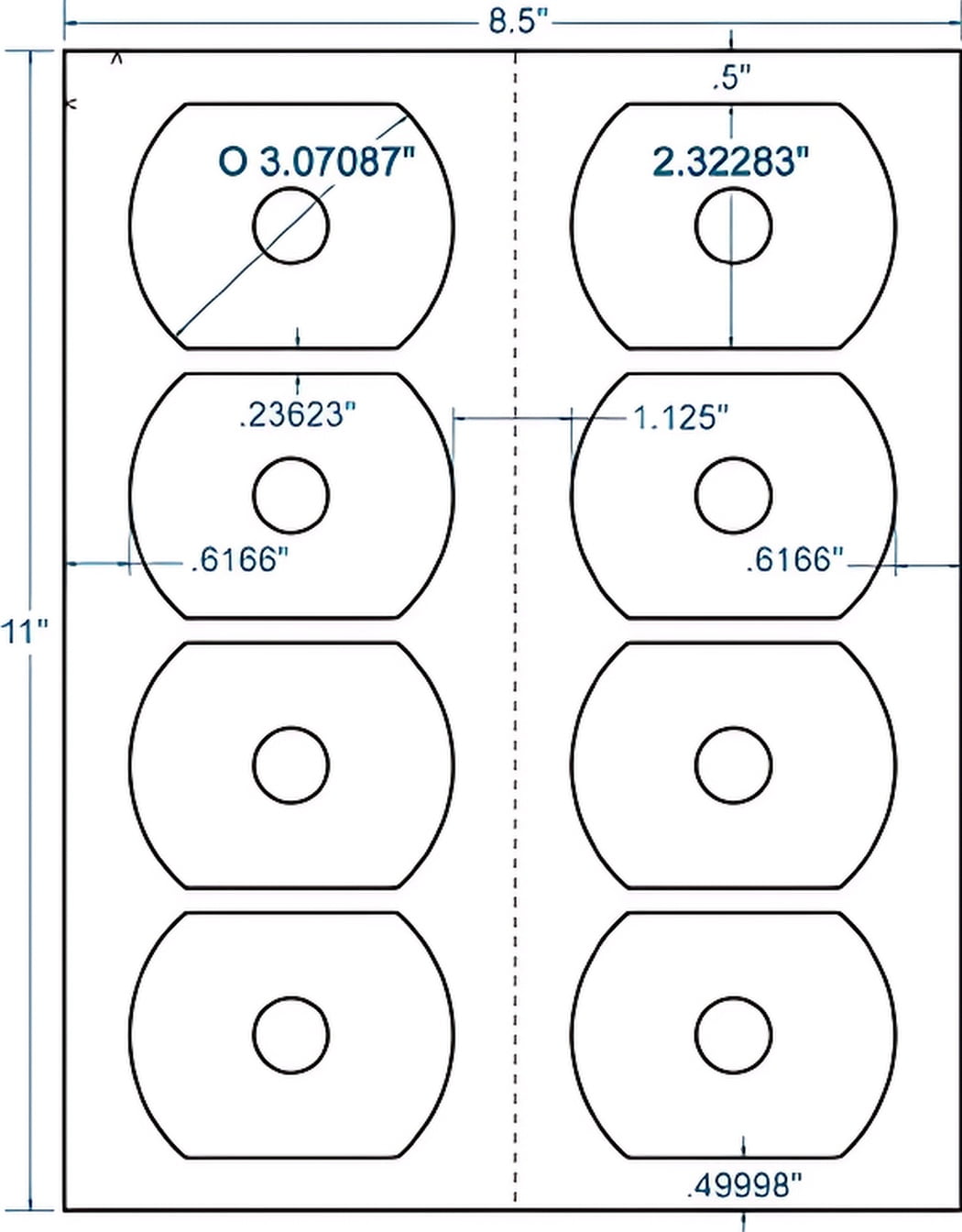 CheckOutStore Compulabel 312682 Business Card CD Labels (1000 White ...