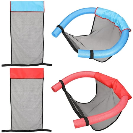 2 Pieces Swimming Floating Chair Floating Pool Noodle Mesh Chairs Sling ...