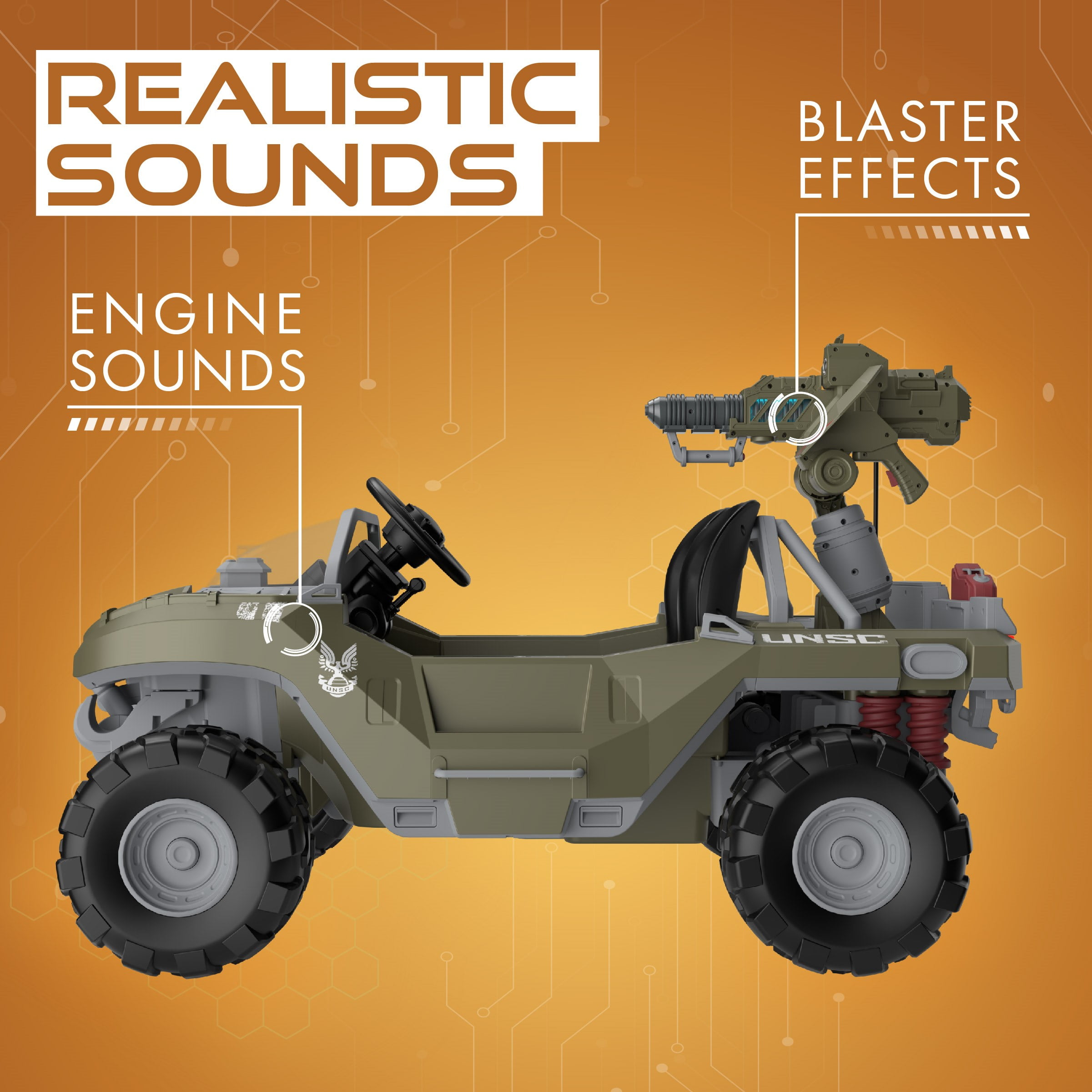 24 Volt Microsoft Halo Warthog Ride On With Laser Tag Blaster And Vest ... 24 Volt Microsoft Halo Warthog Ride On With Laser Tag Blaster And Vest ...