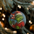 Puerto Rico Flag Green Monster Ornament, Ceramic Boricua Heritage ...