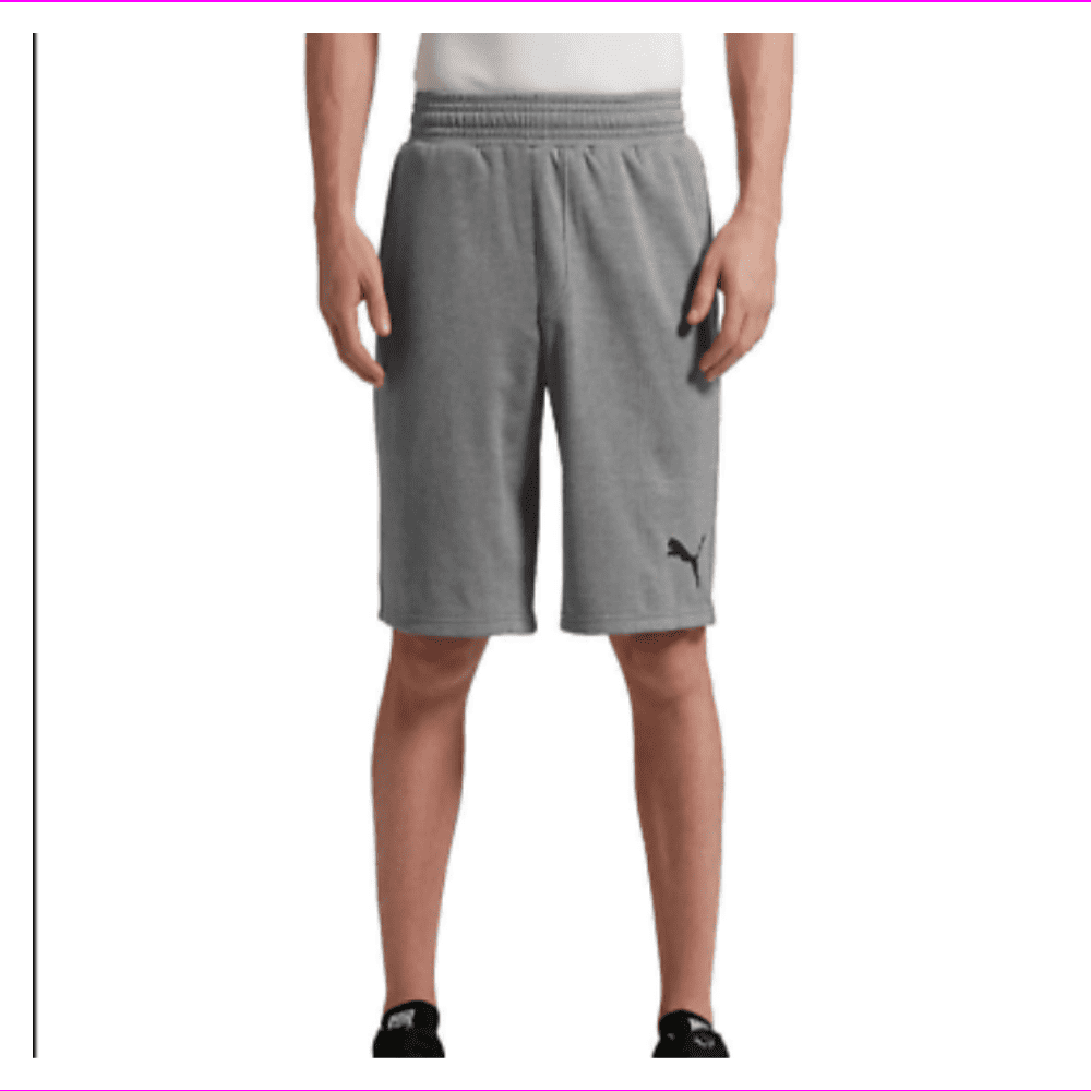 PUMA Men's NRGY Active Short 10 in" M/Medium Gray Heather - Walmart.com