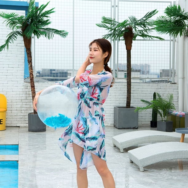 ACCEDE Inflatable Transparent Feather Beach Ball for Outdoor Swimming ...