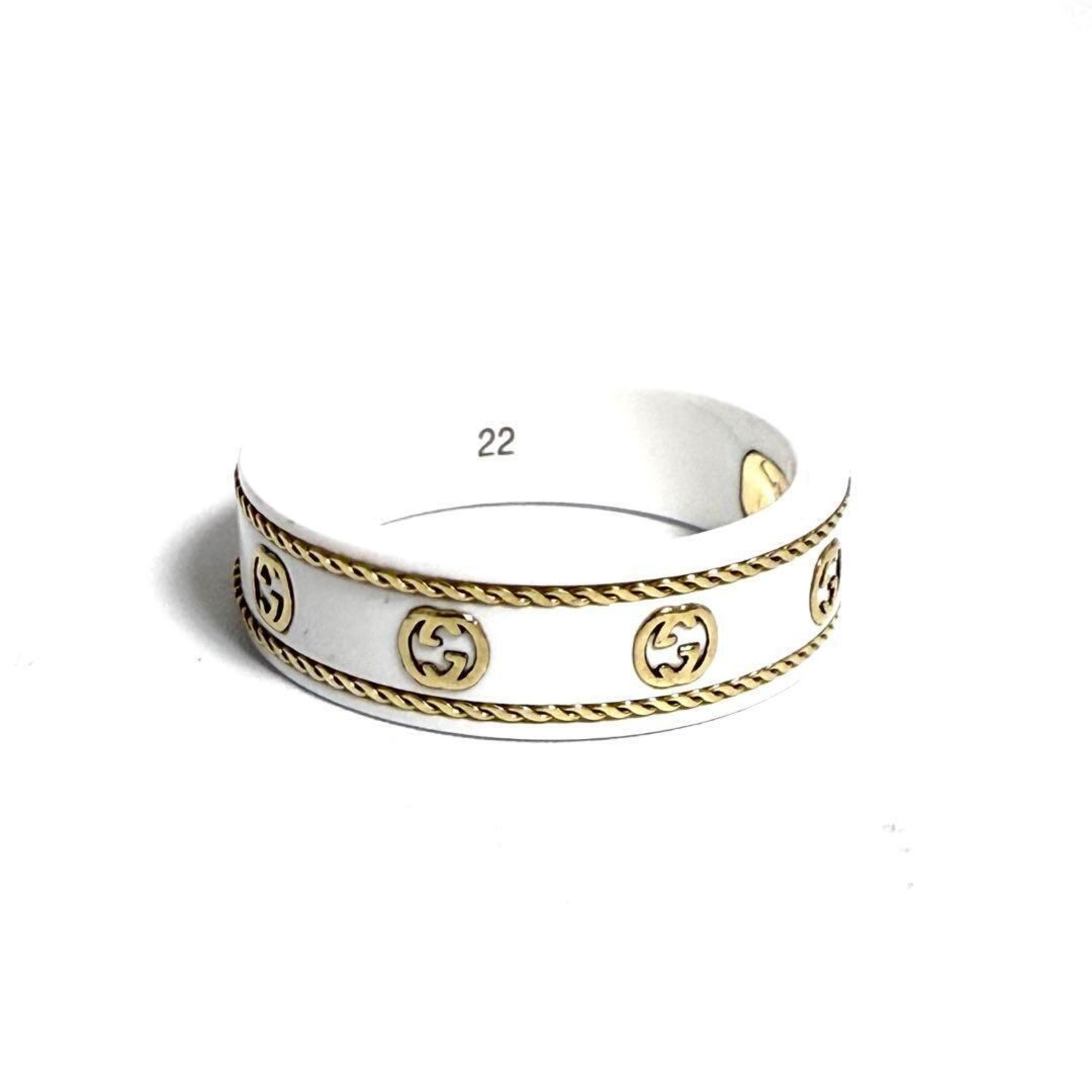 Pre-Owned Gucci Men's Icon Interlocking G Ring in 18k Gold (Good ...