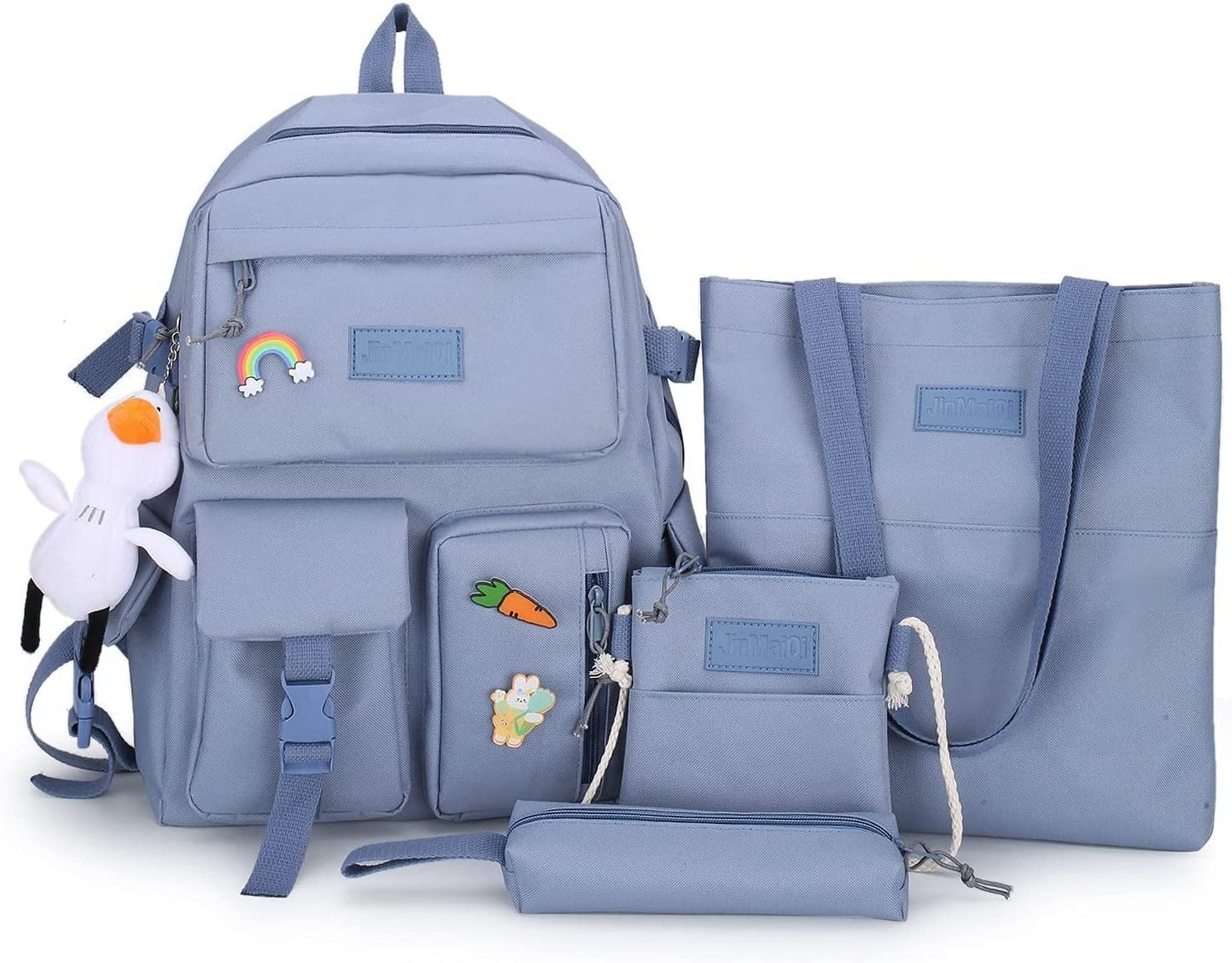 Backpack for Girls Teens Bookbag Set Laptop Backpack Shoulder bag with ...