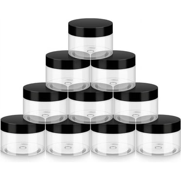 IEMIEBSHA 16 Pack 8 Oz Cosmetic Jars with Lids, Clear Body Scrub, Sugar ...
