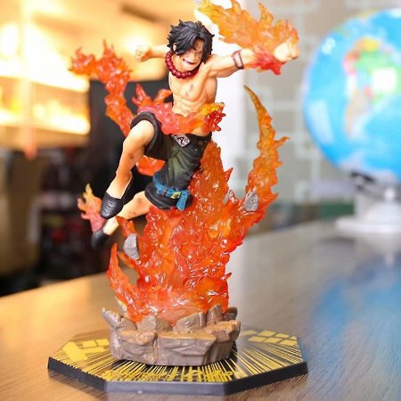 One Piece-fire Fist Ace-cartoon Doll Pvc Action Series Model Toy Gift ...