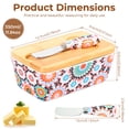 Butter Dish with Lid 5.79" Large for Countertop Ceramic Butter Keeper ...