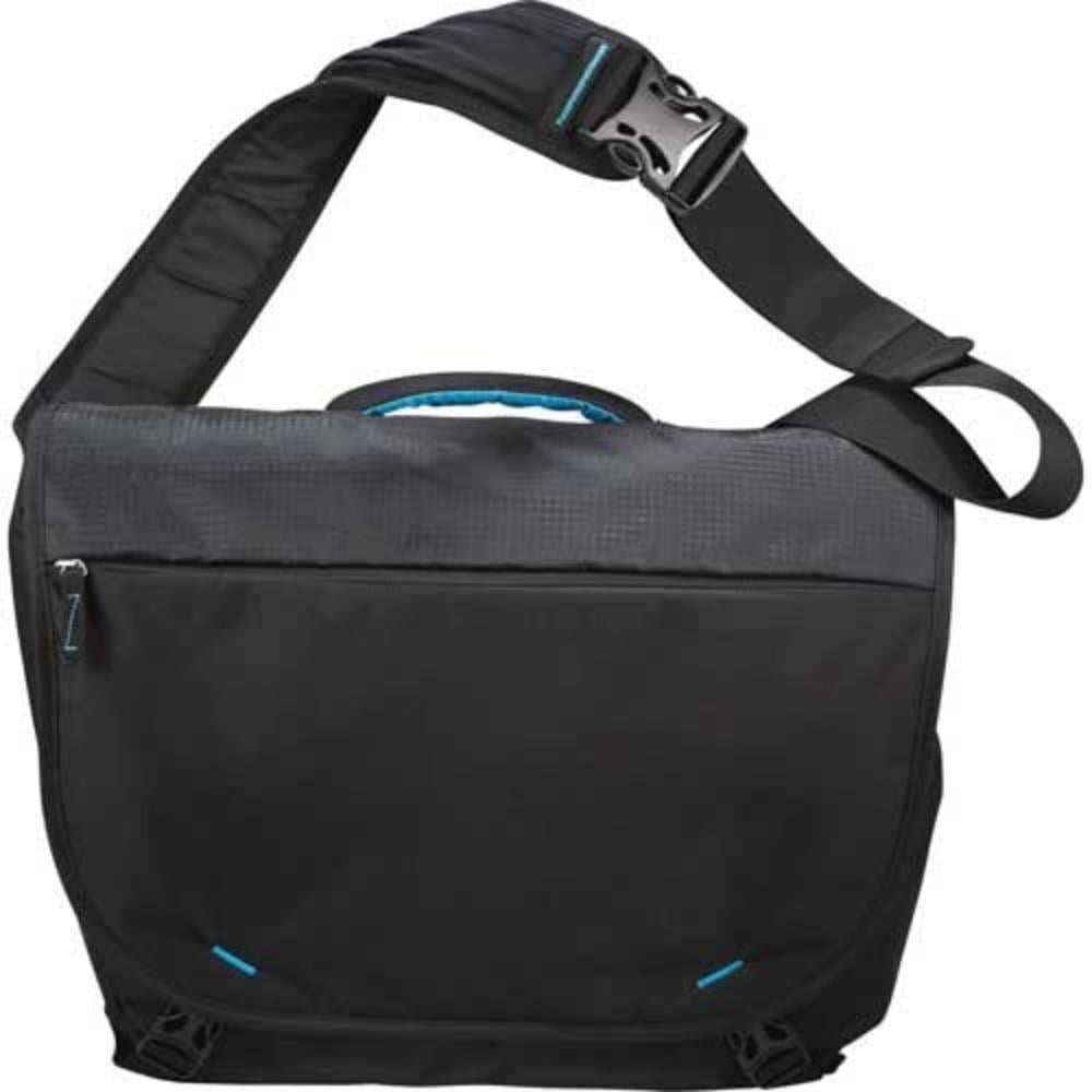 Zoom DayTripper Sling 15" Laptop Computer College Messenger Bag - Black ...