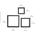 FJSHN-Floating Wall Square Cube Shelves for Bedroom, Living Room ...