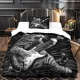White Horse Bedding Set Galloping Horse Comforter Cover Blue Galaxy ...
