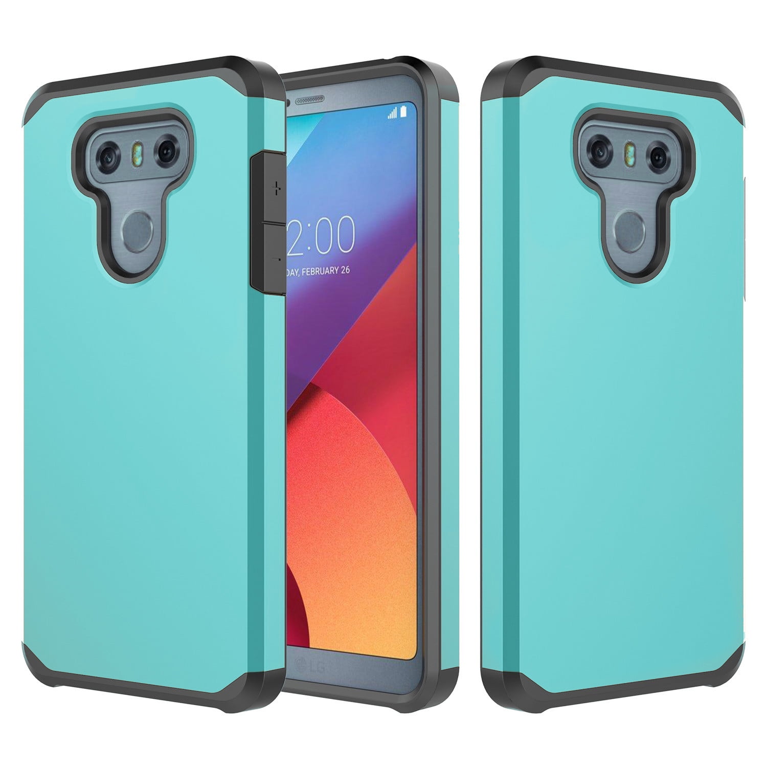 LG G6 Case, Slim Hybrid Dual Layer [Shock Resistant] Case Cover for LG ...