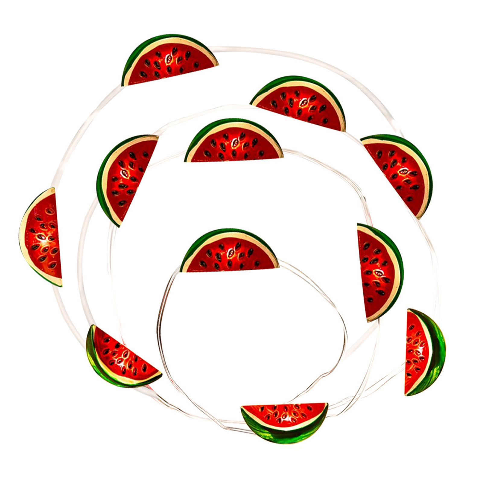 Watermelon-Shaped LED String Light, Non-Glaring, Low-Power Consumption ...