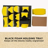 Dura-Gold 12-Piece Contoured Profile 4" Hand Sanding Block Set with 40 ...