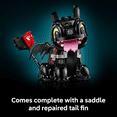 Dragon Building Set Articulated Black Fantasy Creature Model Kit Room ...