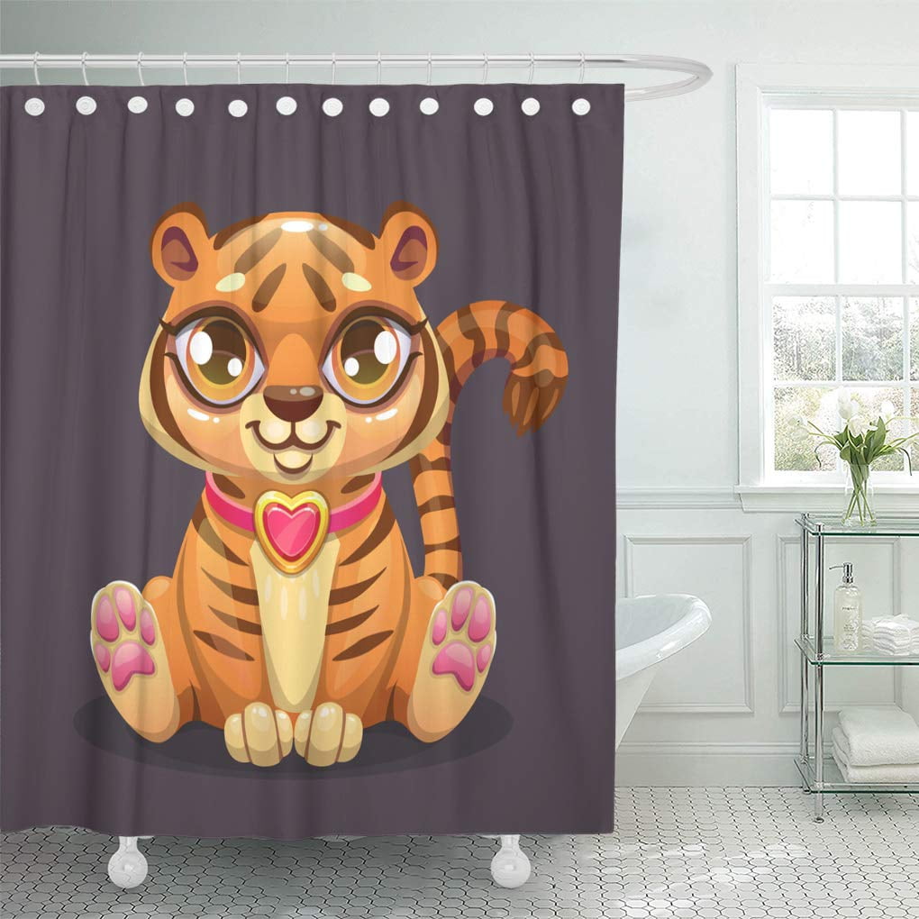 ATABIE Adorable Little Cute Cartoon Sitting Baby Tiger Funny Young ...