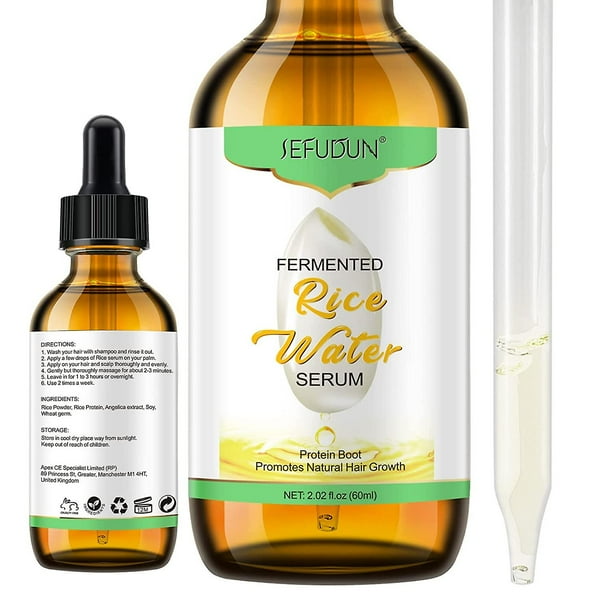 60ml Rice Essential Water Oil For Hair Growth, Thickness, Strength ...