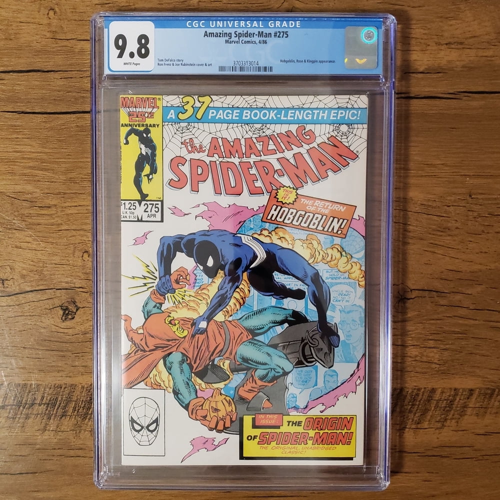 Amazing Spider-Man #275 - CGC 9.8 Comic Book - Walmart.com