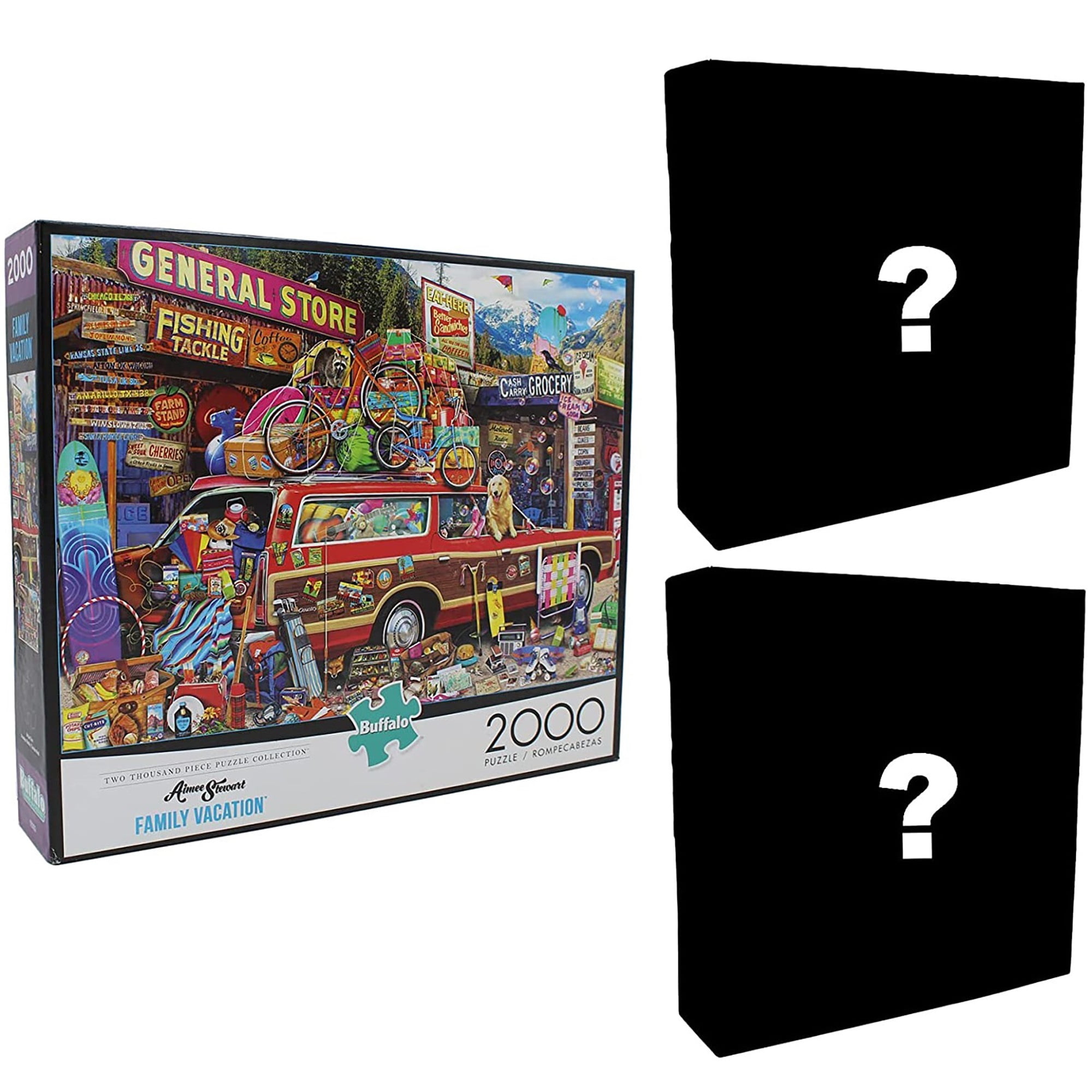 Buffalo Games: Family Vacation Jigsaw Puzzle Mystery Bundle - 3 Full ...